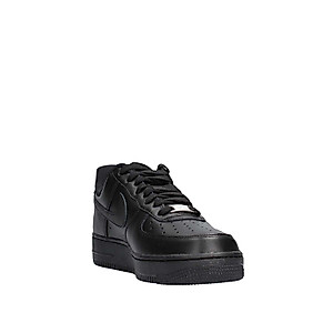 Nike Men?s Air Force 1 Low Sneaker, Black/Black, 8.5