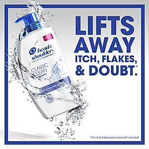 Head and Shoulders Classic Clean Daily-Use Anti-Dandruff Paraben Free Shampoo, 32.1 fl oz