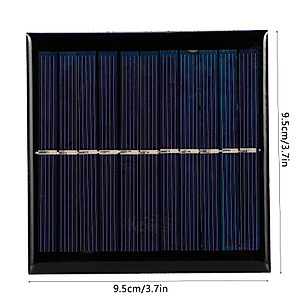 4pcs 1W 5.5V Polycrystalline Solar Panel, High Efficiency Module Off Grid PV Power for Battery Charging, Boat, Caravan, RV 95 x 95mm