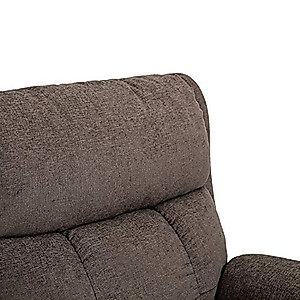 Christopher Knight Home Lindale Massage Recliner, Brown + Black 35.25D x 38.5W x 40.5H in