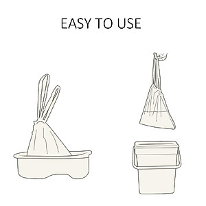 Potty Liners Disposable, Travel Potty Chair Liners with Drawstring Universal Training Toilet Seat Potty Bags Cleaning Bag for Kids Toddlers …