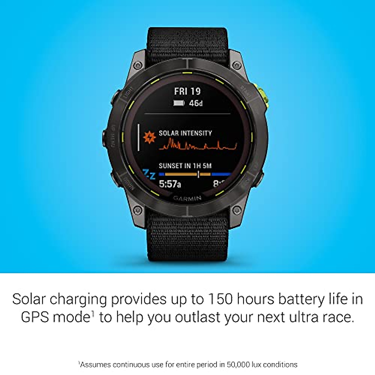 Garmin Enduro™ 2 – Ultraperformance Watch, Long-Lasting GPS Battery Life, Solar Charging, Preloaded Maps