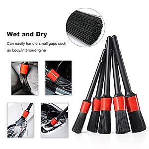 Exiron 22 Pcs Car Cleaning Tools Kit with Car Detailing Brush Wash Set,Auto Detailing Drill Brush Set for Cleaning Wheels, Dashboard, Door Handles, Leather, Signs, Air Vents, Rims,Tires