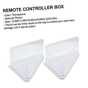 Baluue 10 Sets Box Cake Box Clear Container Cookie Container Mini Cake Cookie Box Triangle Cake Carrier Dessert Packing Box Cake Packing Boxes Cake Packing Containers Plastic Cases Puffs