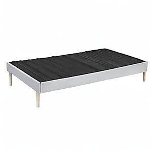 DeCoro Eternity Soft Grey Upholstered Bed Frame, California King Size
