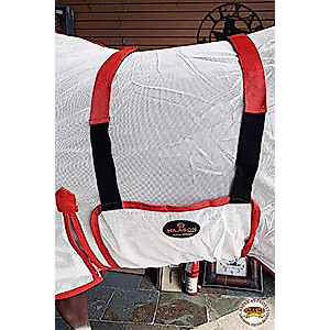 HILASON 69 Inches Horse Ultra Violet Rays Protect Mesh Bug Mosquito Horse Fly Sheet Summer Spring | Fly Sheet | Horse Turnout Sheet | Fly Sheet for Horses | Bug and Mosquito Protection | Fly Sheet for