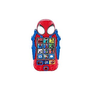 eKids Spidey and His Amazing Friends Toy Phone, Toddler Toys with Built-in Preschool Learning Games, Educational Toys for Toddler Activities and Pretend Play, for Fans of Spiderman Toys and Gifts