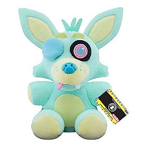 Funko FNAF Spring Pastel Colorway Plush Set of 5 - Cupcake, Foxy, Freddy Blue and Freddy Pink, Foxy Blue and Foxy Purple