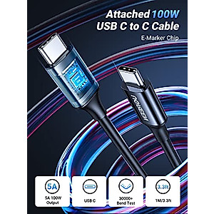 UGREEN 130W USB C Car Charger, PD 100W +PD 30W Type C Car Charger Adapter, Fast Charging Car Charger Compatible with Cell Phones, iPad, MacBook, and More (Comes with 100W USB C to USB C Cable)