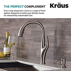 KRAUS Kitchen Soap and Lotion Dispenser in Spot Free Stainless Steel, KSD-80SFS