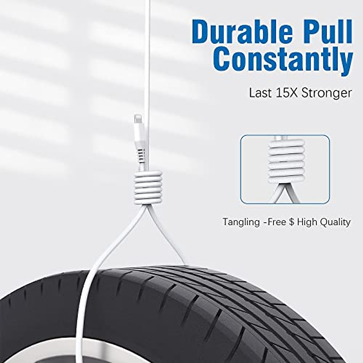 iPhone Charger 10 ft Apple Certified Cord Lightning Charging Cable for iPhone 14/13/12/11 Pro/X/Xs Max/XR/8 Plus/7/6s/SE/5c/5s iPad Air/Mini USB Charge 10 Foot