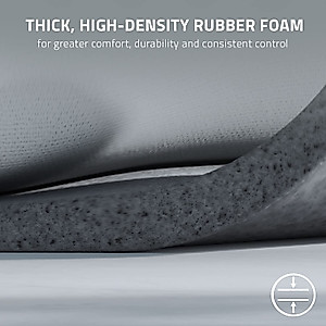 Razer Pro Glide Soft Mouse Mat: Thick, High-Density Rubber Foam - Textured Micro-Weave Cloth Surface - Anti-Slip Base - XXL Size