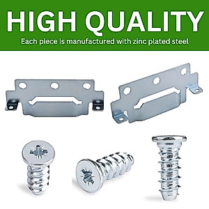 Spare Hardware Parts Replacement for IKEA Bed Frame Part 139301 (Mounting Plate) and 105307 (Screws)