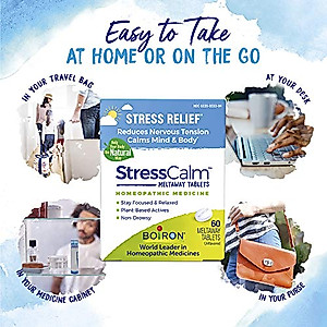 Boiron StressCalm for Relief of Stress, Anxiousness, Nervousness, Irritability, and Fatigue - 60 Count
