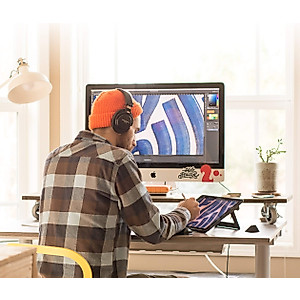 Elevation Lab DraftTable V2 for iPad Pro (Full Kit) : Rock-Solid & Adjustable | Tablet Stand Holder Dock for Drawing | iPad, Pro, Air, Mini, Nexus, Kindle, Laptop Stand