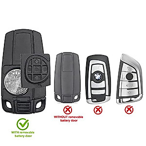 (2 Pack) CR2032 2032 for BMW Remote Key Fob Battery Replacement Original OEM (Bundle with Remote Opening Tool) for 2004-2011 1 3 5 Series E90 E92 Smart Keyless Remote with FCC ID: KR55WK49147