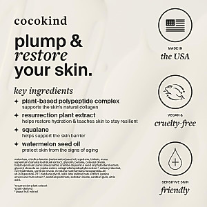 Cocokind Resurrection Polypeptide Cream, Hydrating Face Moisturizer with Peptides and Squalane, Anti Aging Skin Barrier Repair Cream for Dry Skin