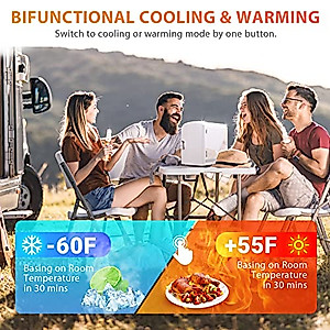 Mini Fridge 4 Liter AC/DC Energy Saving Cooler And Warmer Refrigerator, Portable Personal Fridge For Office, Car, Bedroom, 100% Freon-Free Great For Skincare, Fruit, Food, Medicine(WHITE) - F