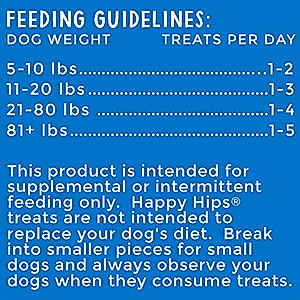 Happy Hips & Joint, Grilled Strips, Grain Free Dog Treats, Glucosamine & Chondroitin, Duck 4oz