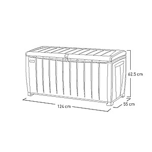 Keter Novel 17197948 Cushion Box 340 L Plastic Beige/Brown