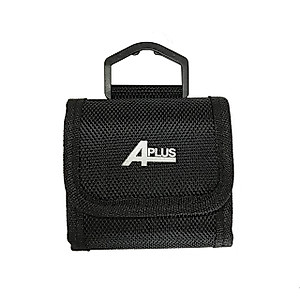 Liphontcta Nylon Case Pouch Holder for AA and AAA Battery W/ 4 AAA to AA Converters (Fits AmazonBasics, Energizer, Duracell, and All AA and AAA)