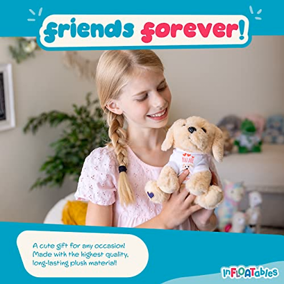 Infloatables ThermaPals Microwavable Weighted Stuffed Animals - Dress to Reduce Stress - A Heart-Warming Surprise - Heat It Up Or Cool It Down - Gift for Any Occassion - Valentines Plush