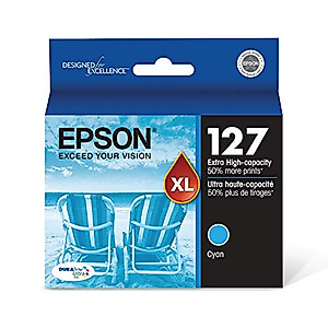 Epson T127 DURABrite Ultra Ink Standard Capacity Black Cartridge (T127120-S) for Select Stylus and Workforce Printers & Epson DURABrite Ultra 127 Extra High & Epson DURABrite Ultra 127 Extra