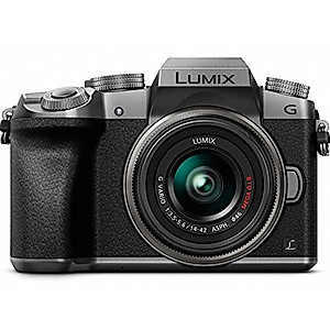 Panasonic LUMIX G7 Mirrorless Camera with 14-42mm f3.5-5.6 II ASPH Lens (Silver, Renewed)
