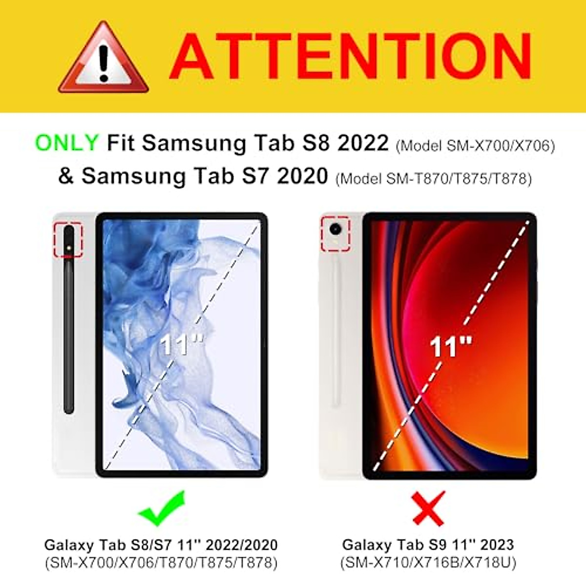 Fintie Case for Samsung Galaxy Tab S8/Tab S7 11 Inch (Model SM-X700/X706/T870/T875/T876), Tuatara Rugged Unibody Hybrid Full Protective Bumper Kickstand Cover Built-in Screen Protector, Black