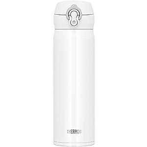 Thermos JNL-505 WHGY Water Bottle, Vacuum Insulated Travel Mug, 16.9 fl oz (500 ml), White Gray