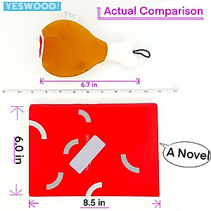 YESWOOD! 3 Pack Plush and Stuffed Drumstick Dog Squeaky Toys Cute Turkey Leg Puppy Chew Toys for Small Medium Dog Dog Gift Chicken Leg Toy with Dental Cotton (3 Pack Cute)