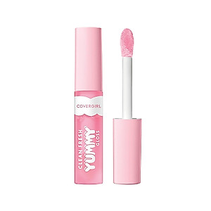 COVERGIRL Clean Fresh Yummy Gloss – Lip Gloss, Sheer, Natural Scents, Vegan Formula - Sugar Poppy
