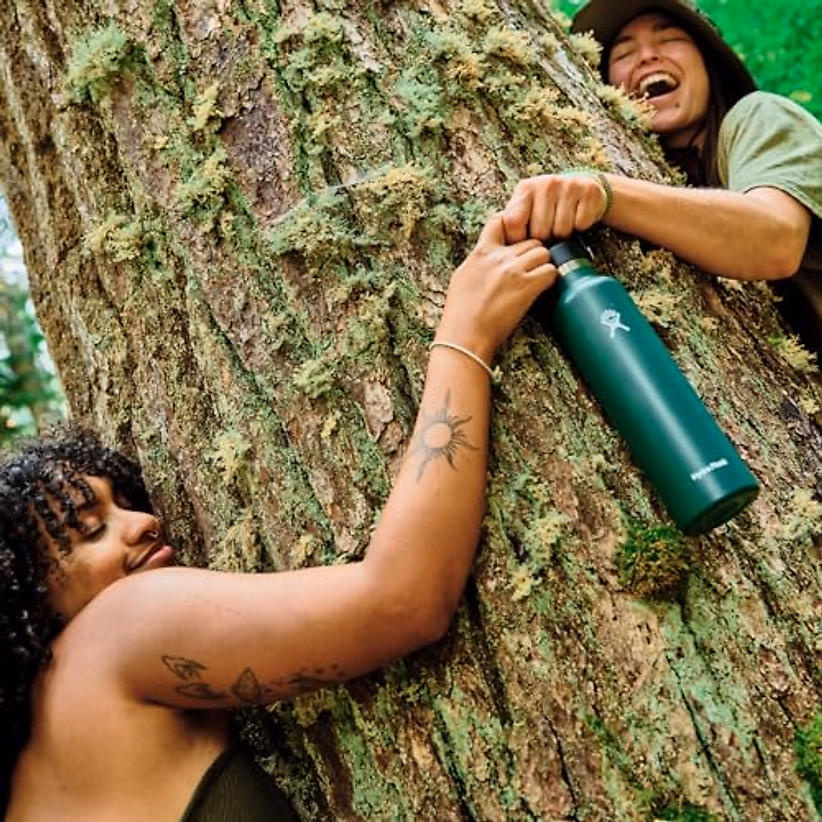 Hydro Flask Standard Mouth Stainless Steel Bottle with Flex Cap Black 21 oz