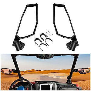 A & UTV PRO Side View Mirrors for 2020-2024 Polaris RZR Pro XP 4, RZR Pro R, RZR Turbo R, Adjustable Break Away Folding Side by Side Rear View Mirror Accessories, Replace OEM # 2883762, 2PCS