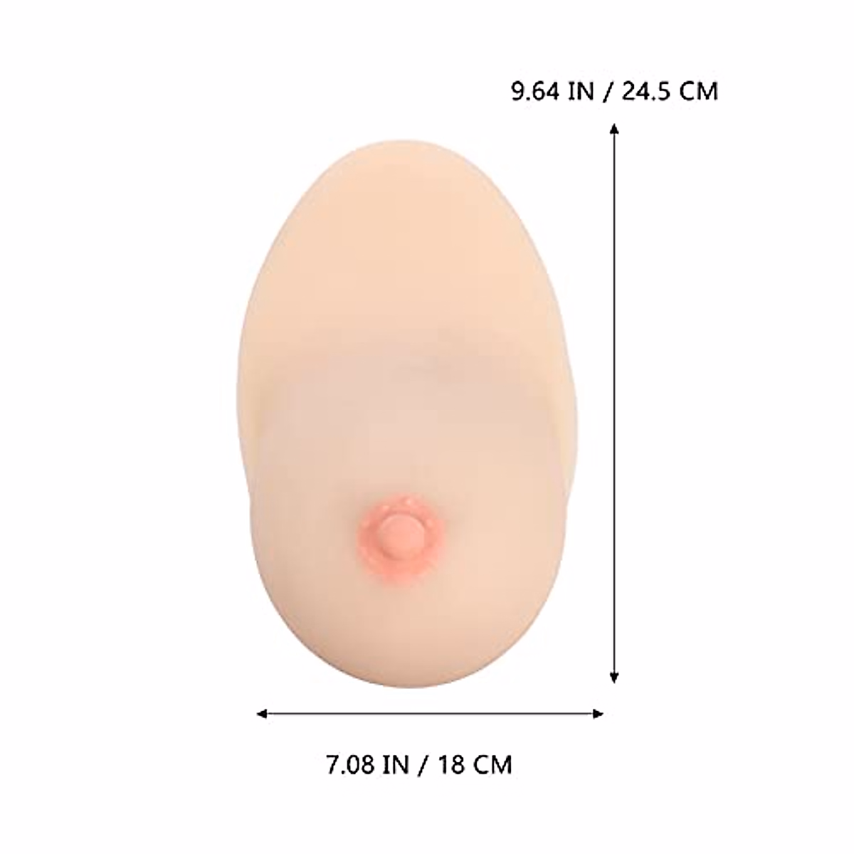 iplusmile Human Female Silicone Breast Silicone Breast Model Lactagogue Breastfeeding Educational Tool for Lactation Teaching Nursing Trainning (24.5x18x15CM)
