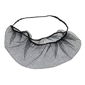 100 pieces Disposable Nylon Honeycomb Royal Beard Protector nets, Latex Free (Black)