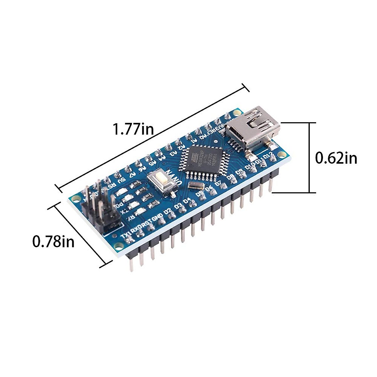3pcs V3.0 328P Micro Controller Board Module USB Development Board Atmel 328P-AU 5V 16MHz CH340G