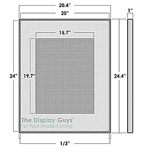 TheDisplayGuys - Contemporary Aluminum Picture Frame - Tempered Glass - 20x24 matted to 16x20 - Gold - Wall Hanging