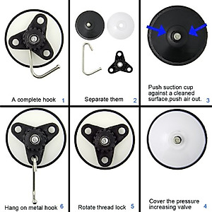 Shells Version 2 White 22LB Powerful Heavy Duty Vacuum Suction Cups Hooks Hangers Ideal For Home, Work And Travel-- 4 Pack