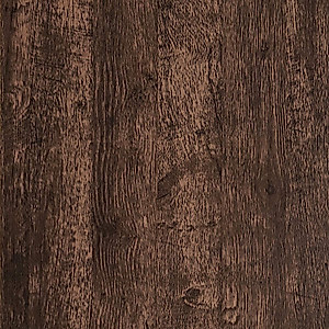 Dimoon Wood Wallpaper Brown Dark Wood Contact Paper Brown Wood Plank Wood Peel and Stick Wallpaper Removable Rustic Wood Grain Self Adhesive Vintage Distressed Texture Desk Vinyl Roll17.7 x78.7''