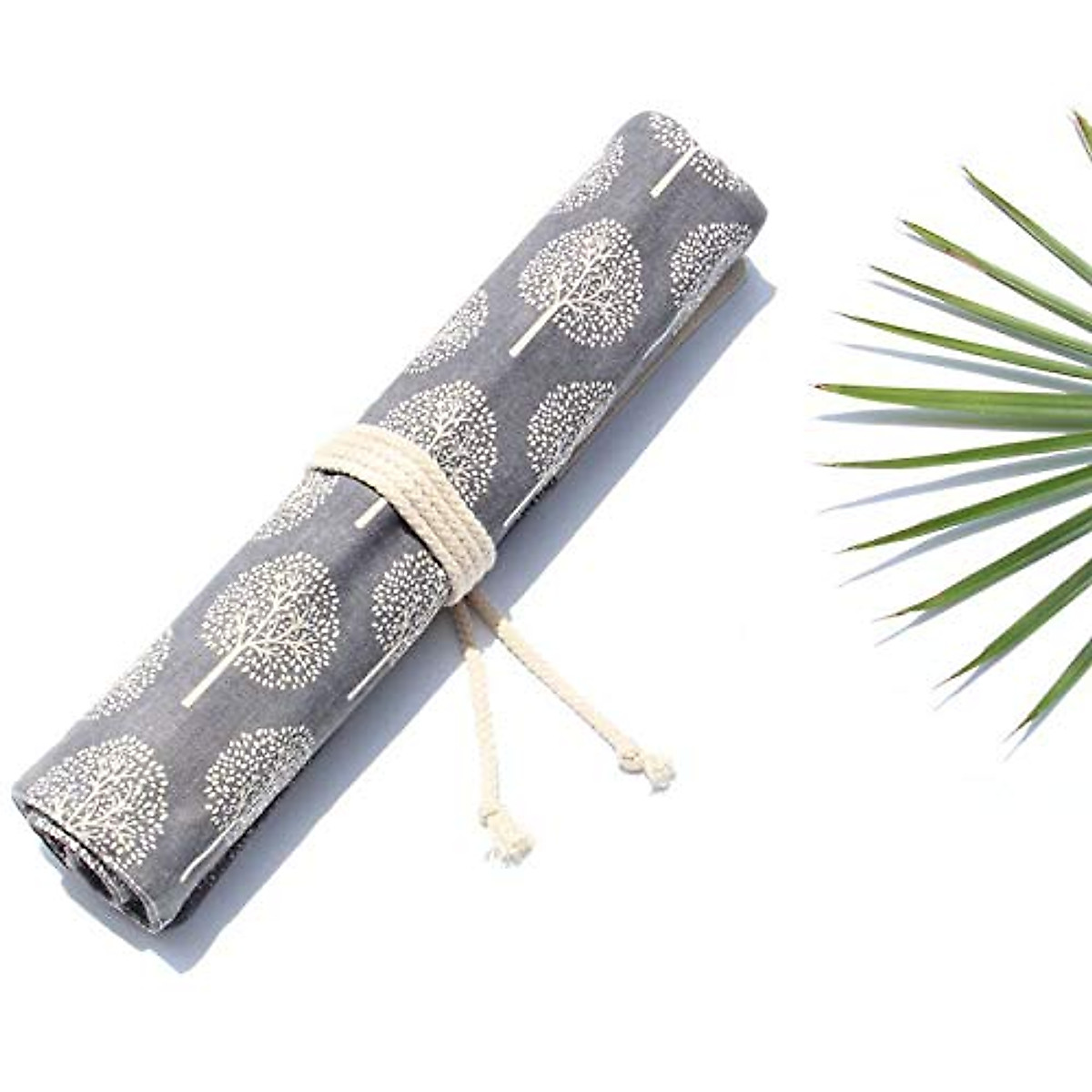 BUSOHA Roll Up Paint Brush Holder Artist Canvas Roll Pouch Bag Makeup Brushes Case Organizer Rollup Protection（15 inch ,Without Brushes）