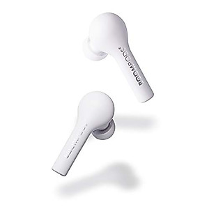 BoomPods Bassline True Wireless Earbuds - Bluetooth in-Ear Headphones, Water/Sweat Resistant, Compact Travel Charging Case, Instant Connection, TWS (White)