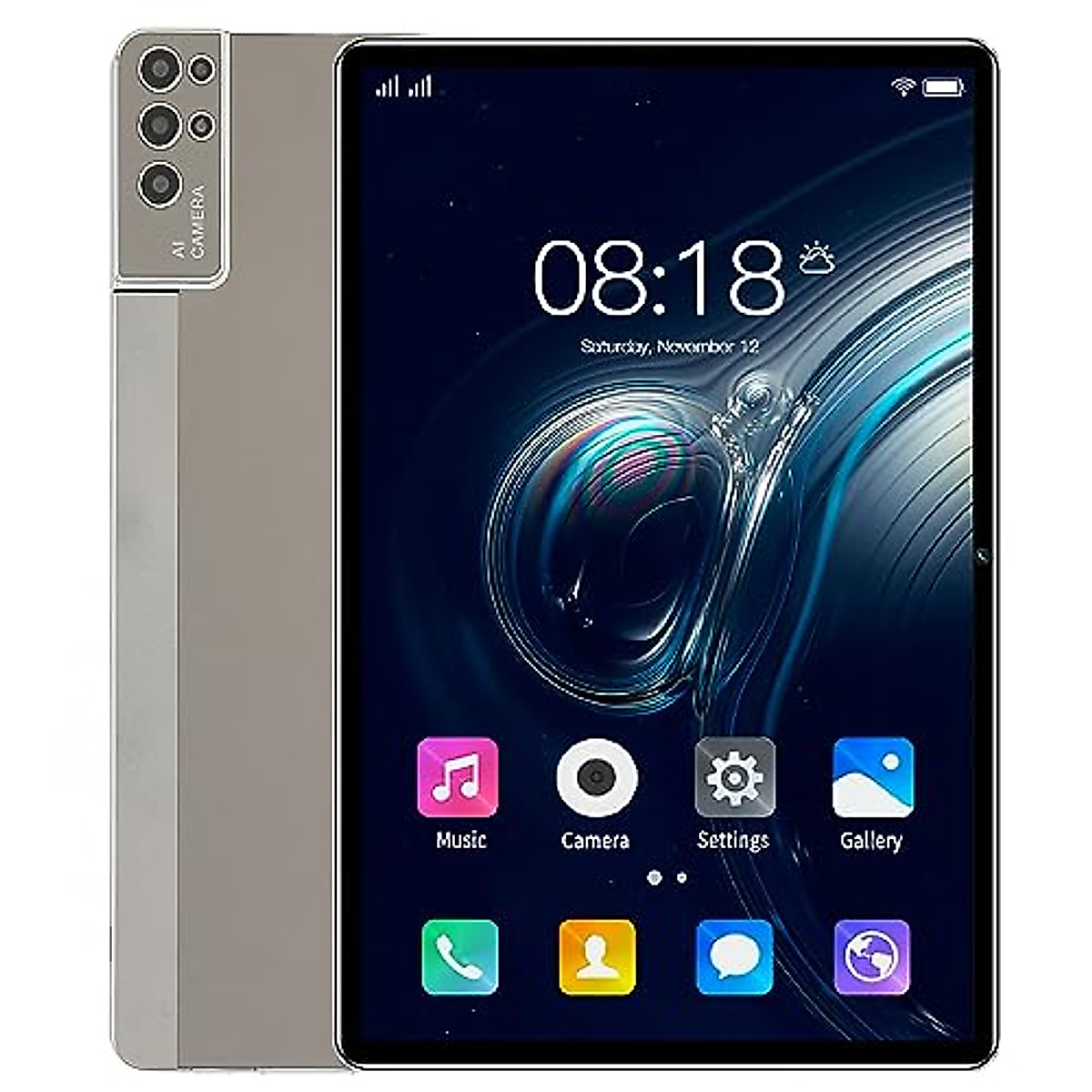 Airshi Business Tablet, 3 Card Slots Office Tablet US Plug 100‑240V 8800mAh Dual Camera with Earbuds Mouse Keyboard for Home (#4)