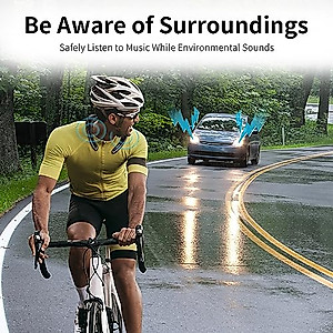 BUGANI Neckband Bluetooth Speaker, Wireless Neck Speaker True 3D Stereo Sound, Lightweight Personal Body Speakers with 24H Playtime, Waterproof Shoulder Speaker Built-in Mic, Comfortable Design, Black