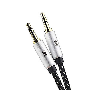 Cable Matters 2-Pack 3.5mm Audio Cable 6 ft (3.5mm Aux Cable/Aux Cord, Headphone Cable, Audio Cable 3.5mm Male to Male) - 6 Feet / 1.8 Meters