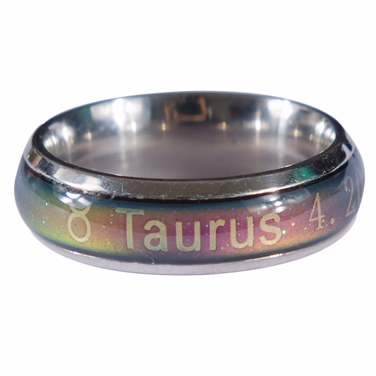 ACCHEN Mood Rings Constellation Changing Color Emotion, Taurus, Size No Size