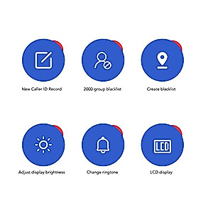 Call Blocker, Caller ID Box Phone Blocker, Call Blocking Device, 2000 Numbers for Landline Phones Answering Machine Home Cordless Phones