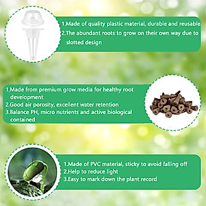 YARKHI 200 Pcs Seed Pods Kit Compatible with Aerogarden, Hydroponics Garden Accessories for Starting System, Plant Pod Including 50 Grow Sponges, Baskets, Domes and Labels