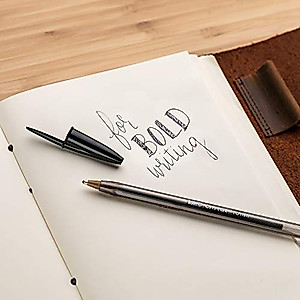 BIC Cristal Xtra Bold Ballpoint Pen, Bold Point (1.6mm) For Vivid And Dramatic Lines, Black, 24-Count