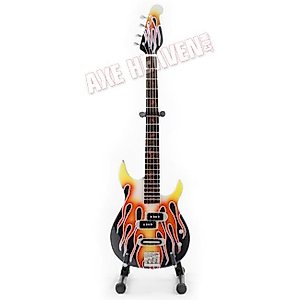AXE HEAVEN MA-322 Licensed Michael Anthony Flame Bass Mini Guitar